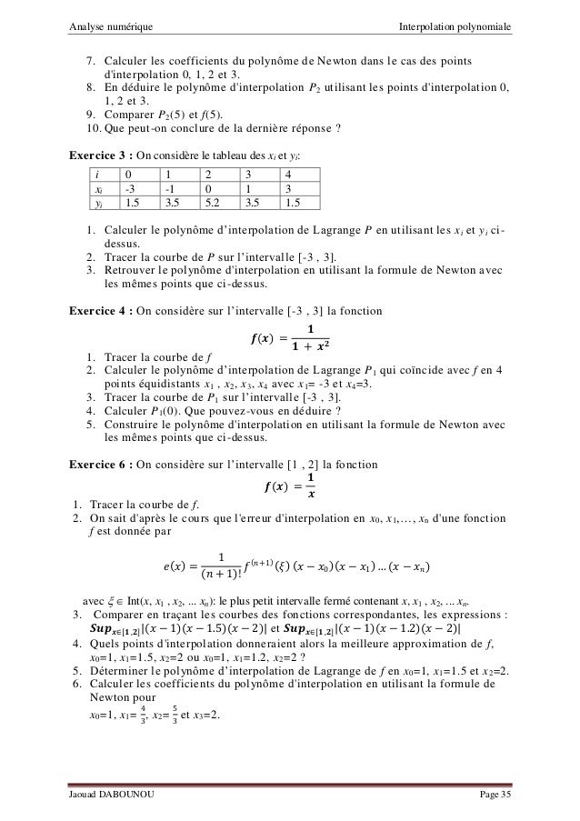 Pdf Télécharger Interpolation Polynomiale En Ligne Gratuit Pdf